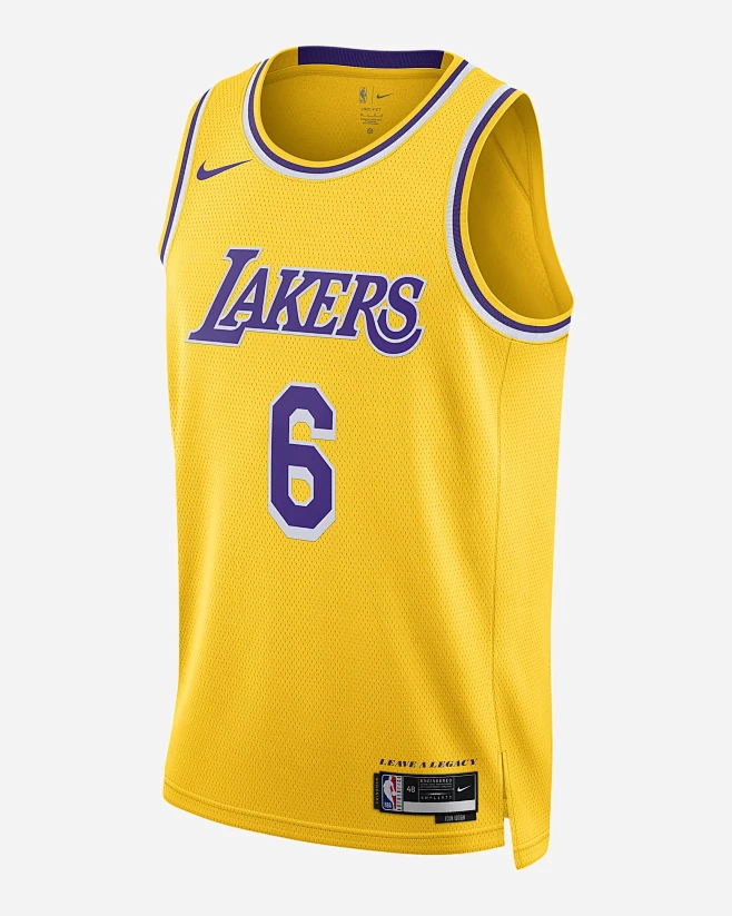2022/23 赛季洛杉矶湖人队 Icon Edition Nike Dri-FIT NBA Swingman Jersey 男子速干球衣-花瓣网