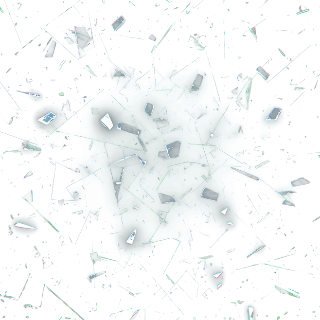 破碎玻璃 透明无底 (53) -花瓣网