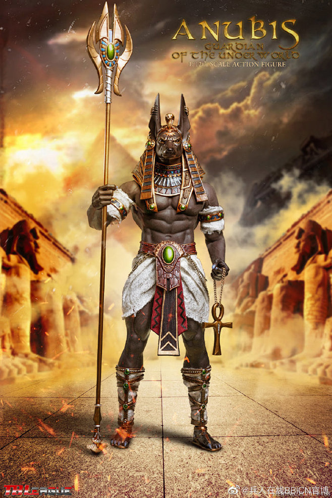 #6寸# 自1/6 冥界之神 - Anubis/阿努比斯上市后广受好评，受到玩家们的喜爱， 现在TBLeague 推出了【1/12的版本 ...