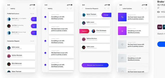 Brake UI Kit 2.0 on Behance-花瓣网