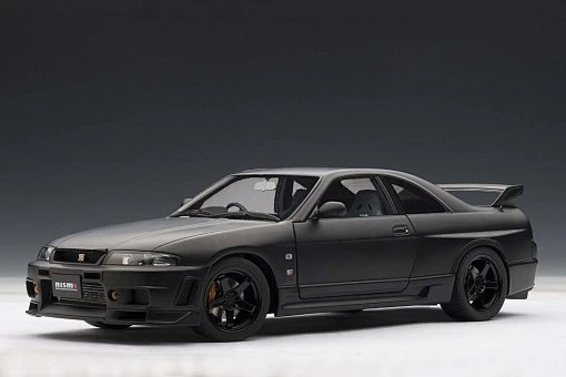 AUTOart Highly detailed die-cast model Matt Black Blue Nissan Skyline ...