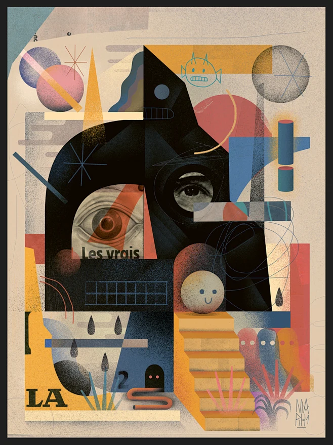 graphism collage art art edition fanzine print collage artwork digital illustration-花瓣网