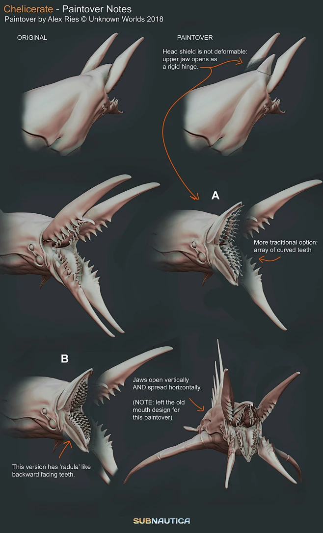 Subnautica - Below Zero: Chelicerate, Alex Ries : Concept development ...