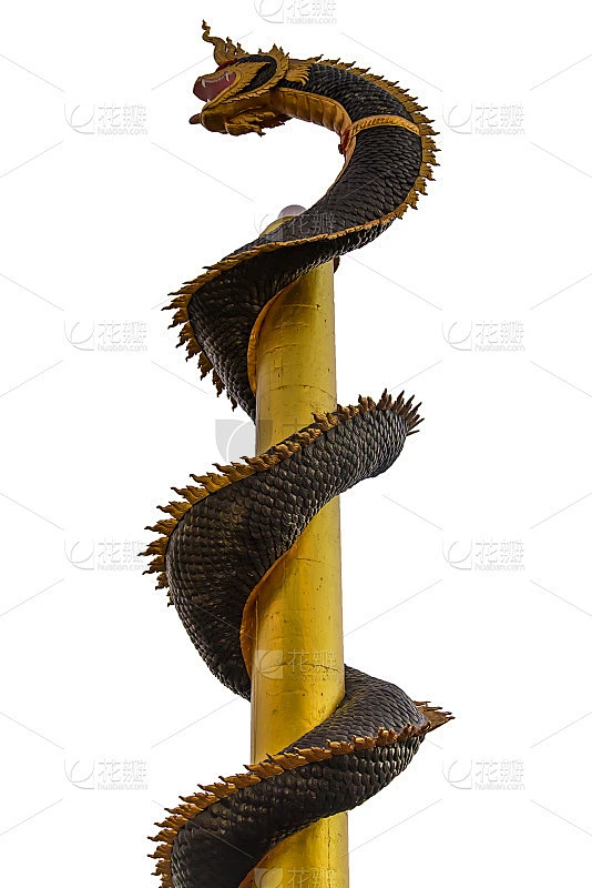 龙的柱子素材-花瓣网