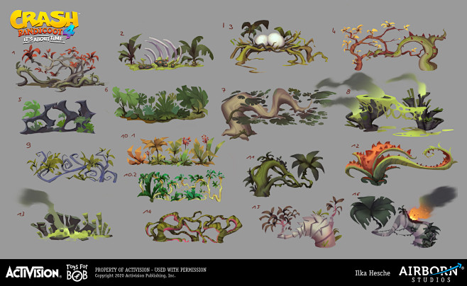 {游戏系列} 美国 Crash 4（场景，角色，UI。。）
