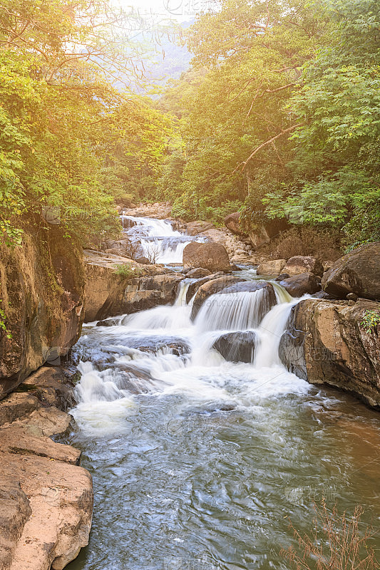 Nang Rong waterfall, Khao Yai国家公园世界遗产，泰国