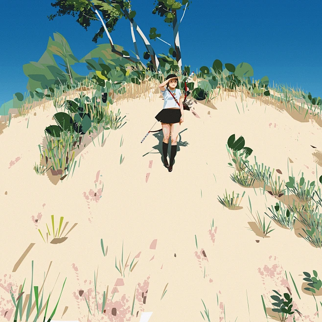 Sunny summer, Yun Ling : Sunny summer by Yun Ling on ArtStation.-花瓣网