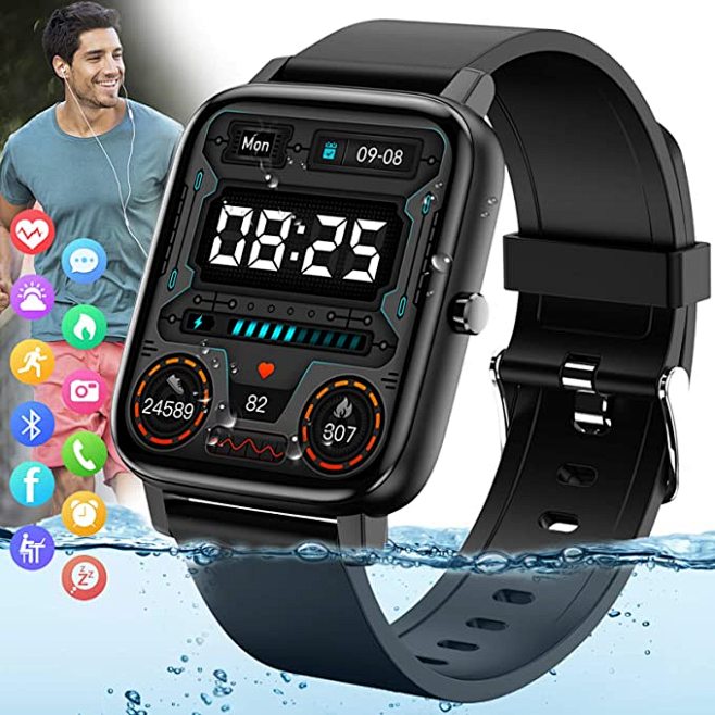 Amokeoo Smart Watch,Fitness Watch Activity Trackers with Heart Rate ...
