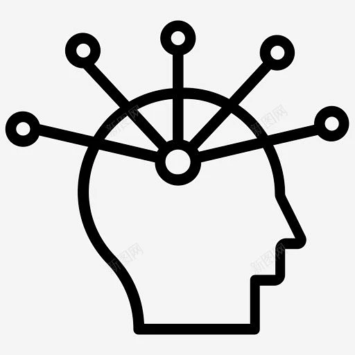 横向思维思考创造性思维图标 设计图片 免费下载 页面网页 平面电商 创意素材-花瓣网