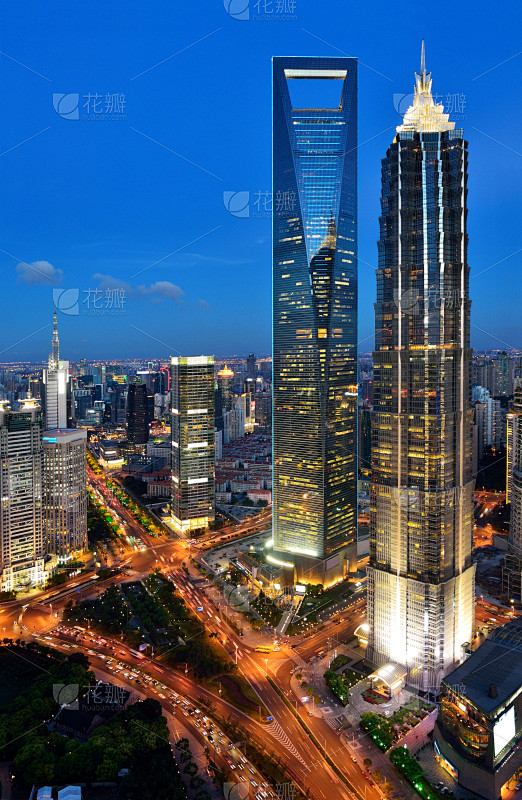 浦东,上海,陆家嘴,金茂大厦,上海环球金融中心,垂直画幅,天空,未来,夜晚,东亚