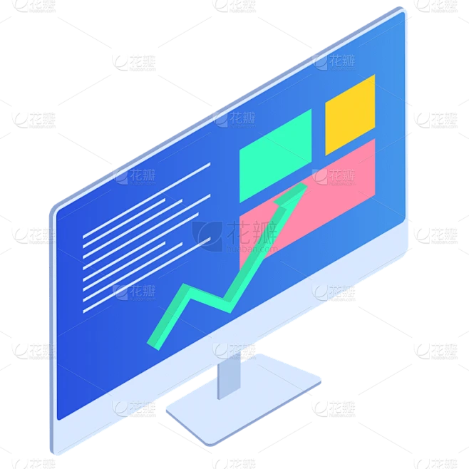 2.5D-电子产品贴纸-SVG-显示器素材-花瓣网