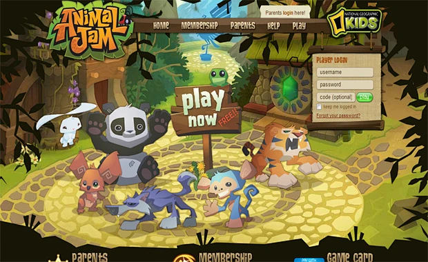 游戏UI、游戏界面、游戏设计、GameUI、游戏应用、Animal Jam – National Geographic’s Web-Based ...