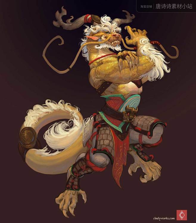 Amarian 插画 速写 怪物 兽人 欧美卡通 参考资料-淘宝网