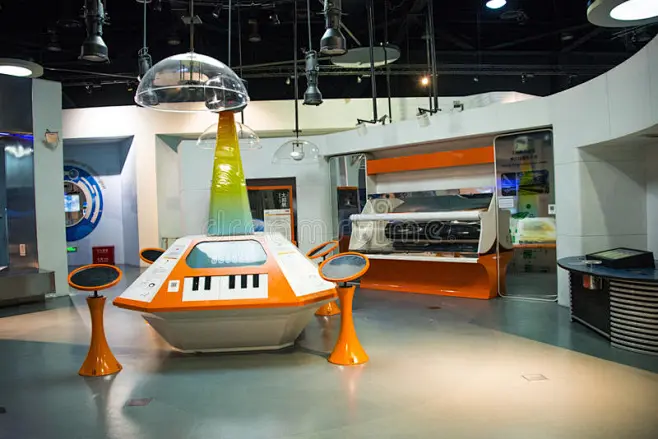 Asia China, Beijing, science and technology museum, indoor exhibition ...