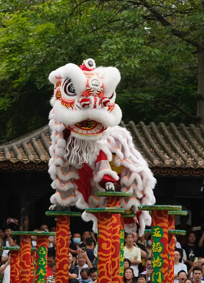 佛山祖庙，舞狮-花瓣网