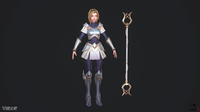 【首发】LOL：Wild Rift 英雄联盟手游角色模型 PBR 次世代 魔幻-手游模型-微元素 - Element3ds.com!-花瓣网