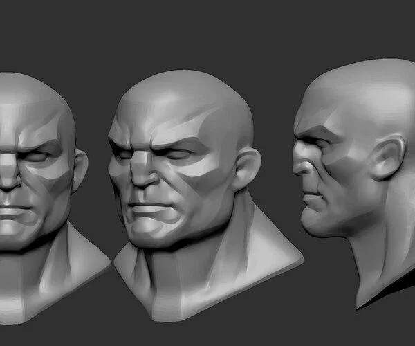 ArtStation - comic head basemesh _ Resources-花瓣网