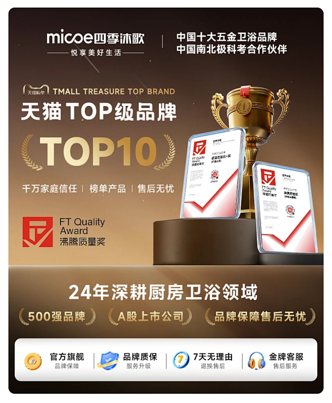 【政府补贴】四季沐歌卫浴淋浴增压汉斯花洒套装家用浴室沐浴器-tmall.com天猫-花瓣网