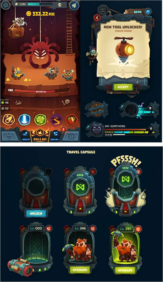 DIG DIG GAME : Work I did for Dig Dig! by Bee Square GamesDig Dig! is ...