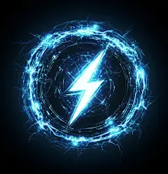 lvjuneng_A_blue_lightning_bolt_icon_in_the_center_of_an_electri ...