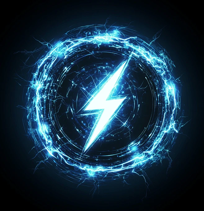 lvjuneng_A_blue_lightning_bolt_icon_in_the_center_of_an_electri ...