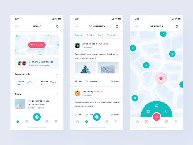 方向指引！12款地图导航软件界面设计 - 优优教程网 - 自学就上优优网 - UiiiUiii.com : 地图是我们在一个陌生地方时常用的 ...