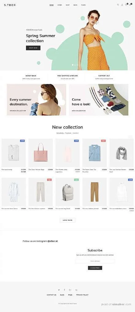 6款国外时尚类网页设计作品_UI设计_UI_UI教程-Uimaker-专注UI设计-花瓣网