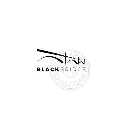 Old Bridge logo - brush painted old bridge logo | Pixellogo图片_logo图片素材-花瓣网