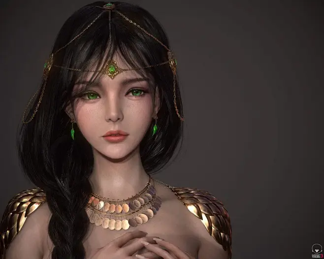 看图提高审美！~众神仙ZBrush笔下的美型角色大赏！-CG角色-微元素 - Element3ds.com!-花瓣网