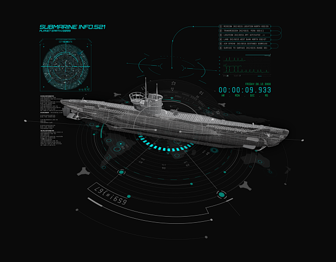 HUD Elements : HUD UI Design