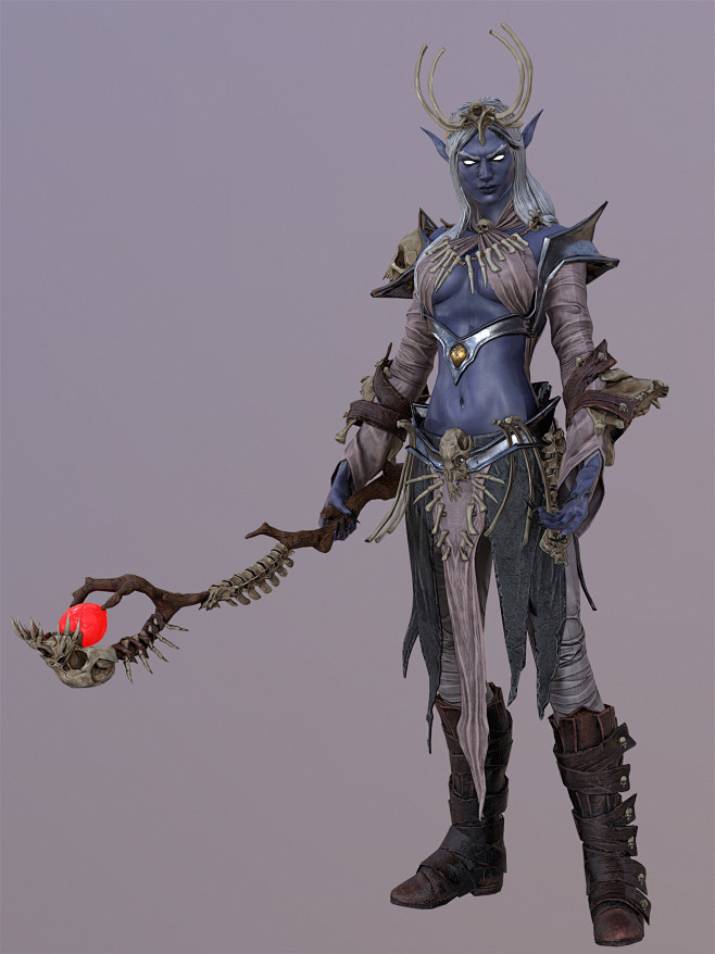 Elf Necromancer, Liz Natalie Rivero : I created this Elf Necromancer ...