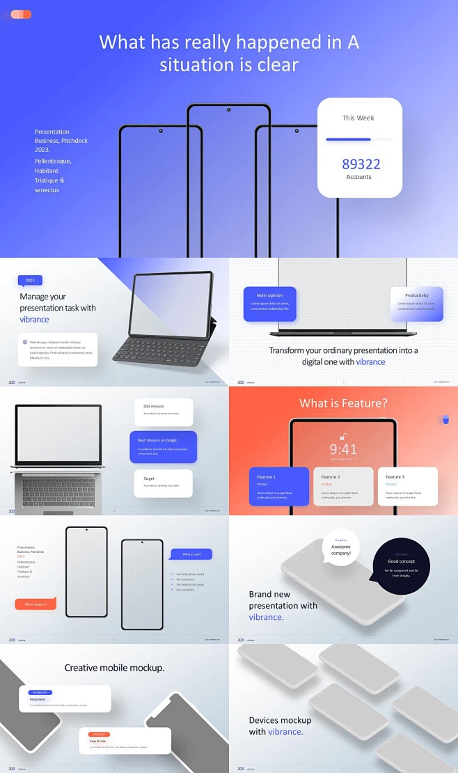 18页产品展示手机电脑电子设备样机展示PPT-花瓣网