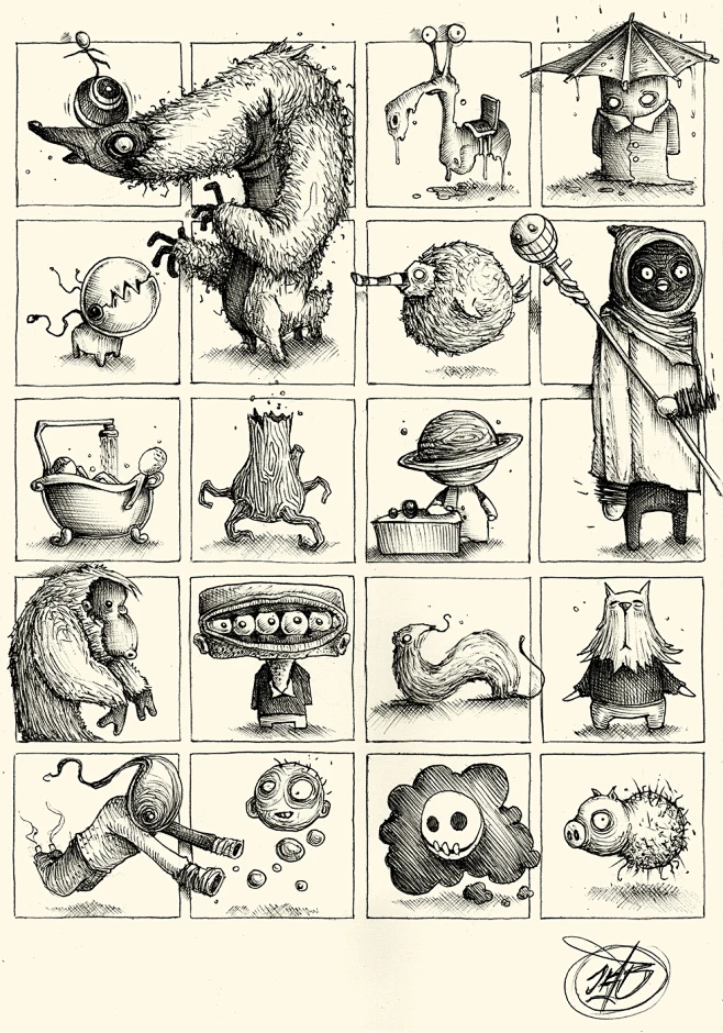 Paride Bertolin - PK_M Collection : Series of Sketches made with ...