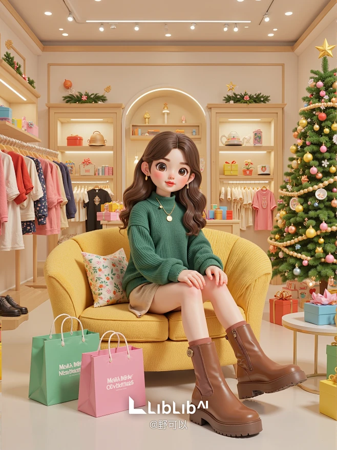 潮流3D运营设计F.1-LoRA-肉丝儿-LiblibAI-花瓣网