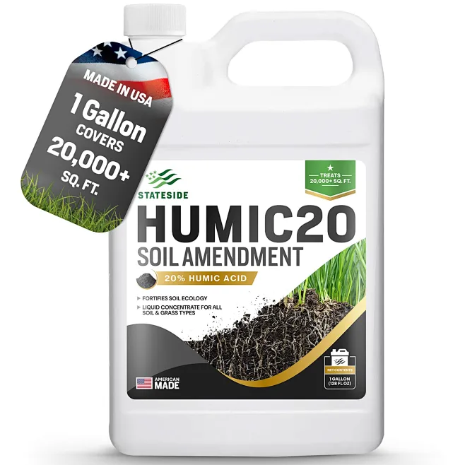 1 Gal 20% Humic Acid for Lawn - Covers 20,000 sq ft, Humic20 Soil ...