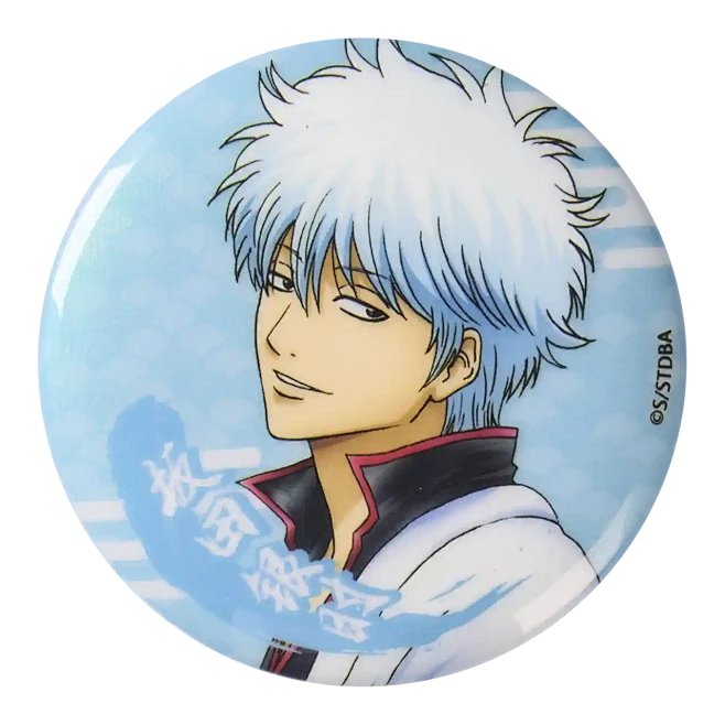 暴蒙正版 银魂幻彩拉丝徽章/吧唧坂田银时土方十四郎 官谷正版-tmall.com天猫-花瓣网