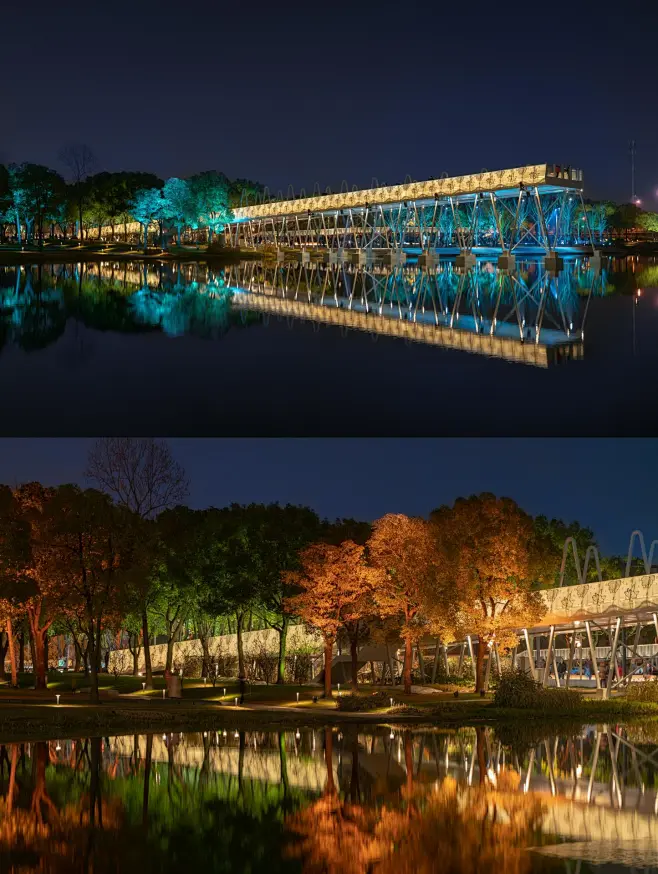 MUSE Design Winners - YuanXiangHu Waterfront Landscape lighting Project-花瓣网