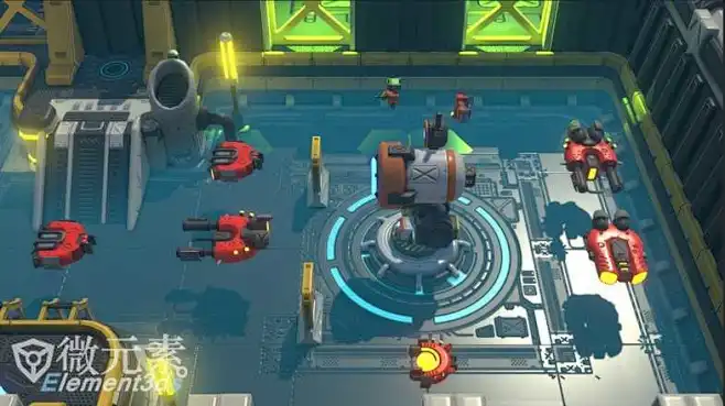 unity3d 科技科幻塔防游戏资源场景 SCI-Fi Tower Defense Pack-Unity资源-微元素Element3ds ...