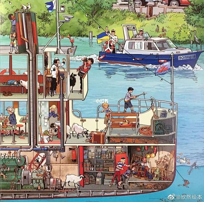 Doro Göbel & Peter Knorr 作品《河上探险》 : Die Flussfahrt 河上探险 Doro Göbel ...