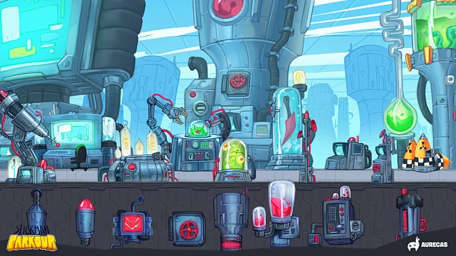 Evil Lab - Props and Background-花瓣网