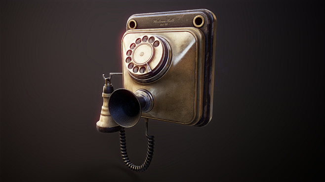 Retro telephone game model-花瓣网