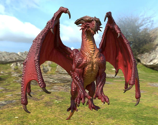 Red dragon d&d-花瓣网