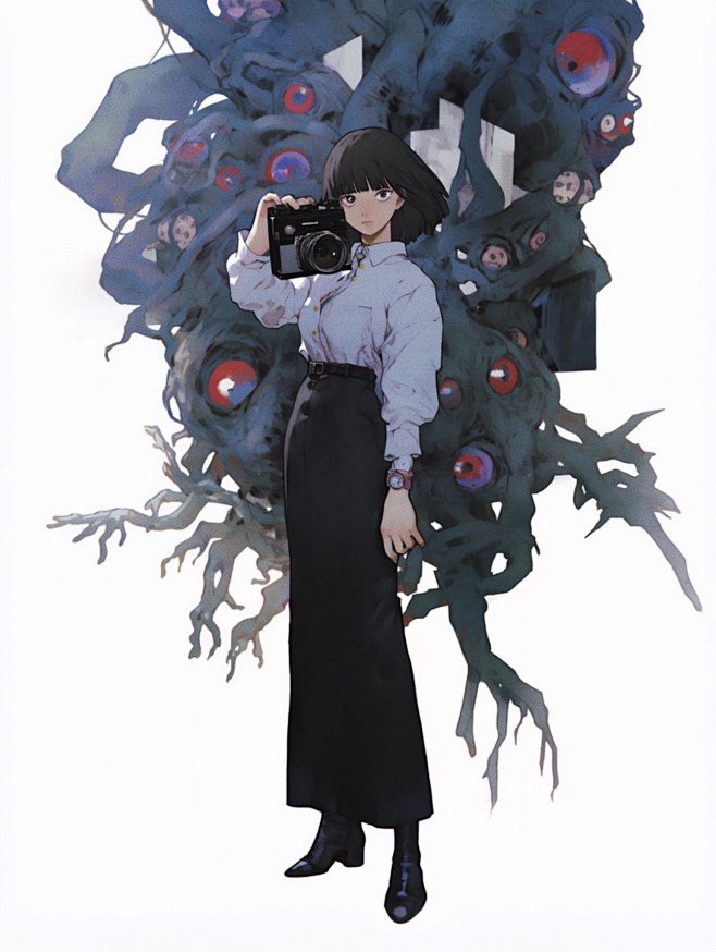 Anime 1542x2048 axynchro retro style anime girls portrait display ...