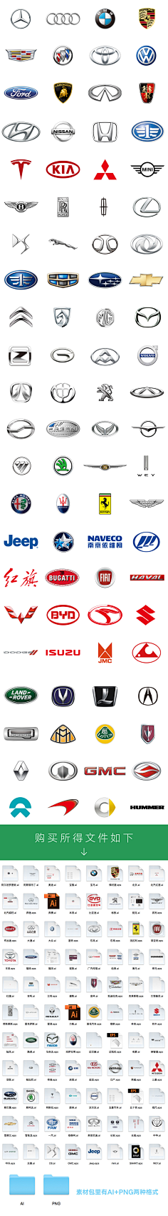 汽车标志-花瓣网|陪你做生活的设计师 | I矢量格式车标合资车国产车素材标识 福特 宝马 奥迪 雪佛兰 奔驰 大众 法拉利 别克 捷克 ...