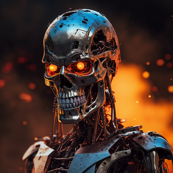 cjenkins_Terminator_t800_half_humanoid_skin_half_titanium_alloy ...
