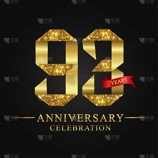 93周年庆典标志