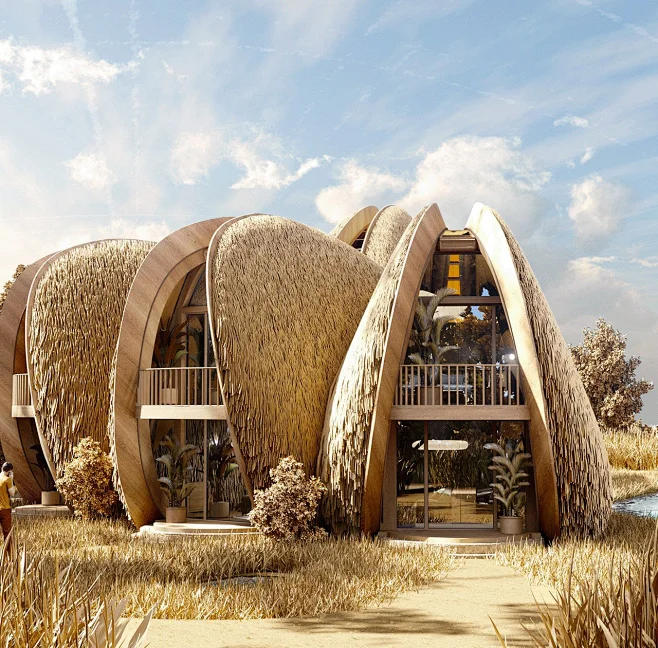 This modern family recreation center in Ukraine is shaped like a mussel ...