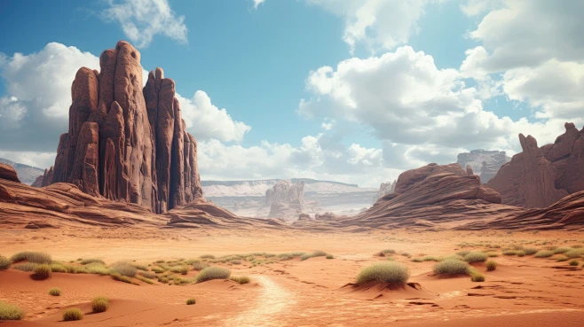 desert-scene-with-desert-scene-sky-with-clouds_46301494图片_风景/背景图片素材-花瓣网