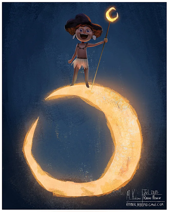 Moon Keeper, Rayner Alencar : Personal Artwork-花瓣网