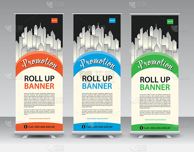 Business Roll Up banner design, Roll Up Banner tem